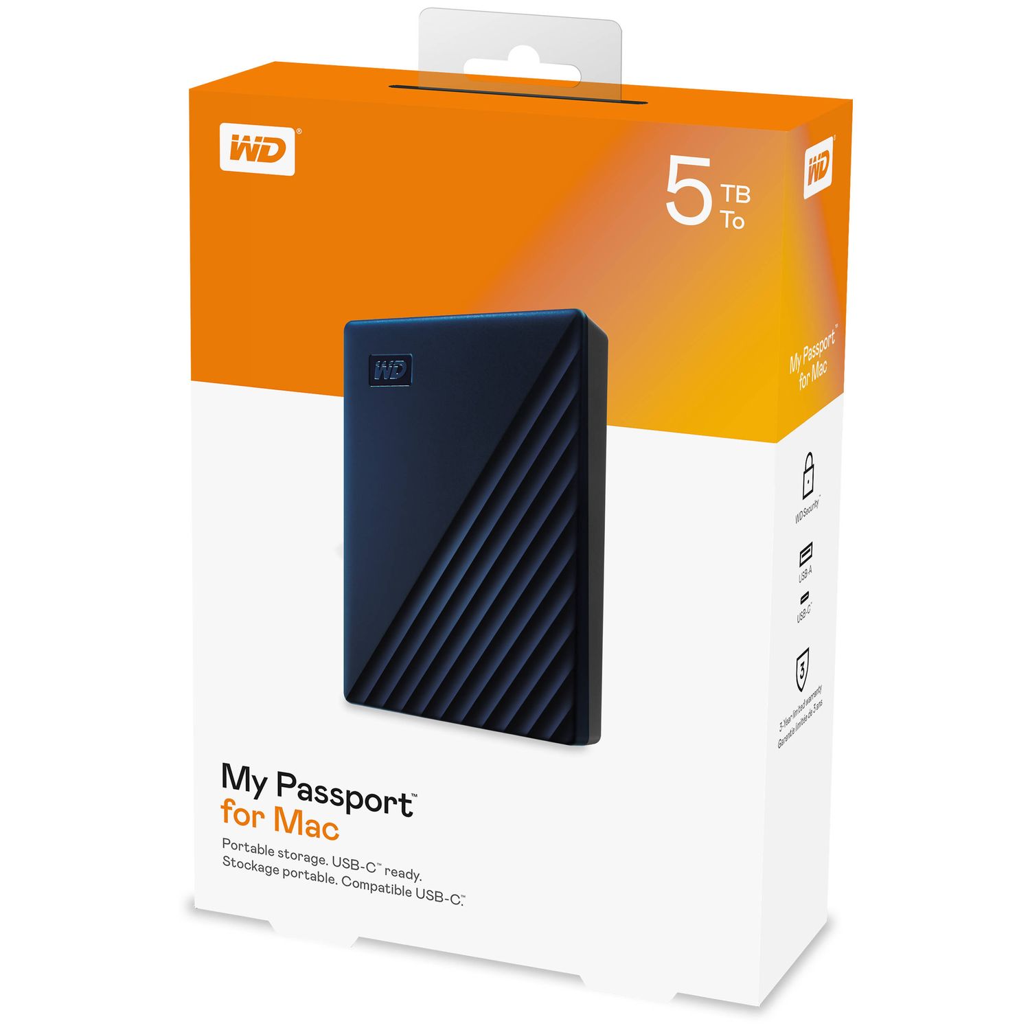 WD My Passport For Mac 1TB Portable External Hard Drive Storage 